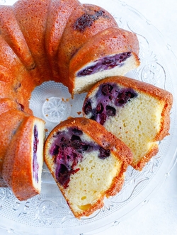Dessert - Easy blueberry bundt cake with cake mix recipes