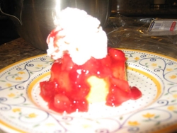 Dessert - Strawberry shortcake with dessert shells and glaze recipes